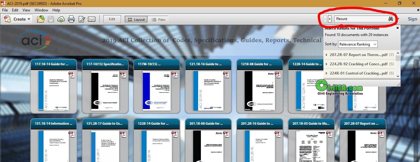 Civil Engineering Association - 2019 ACI Collection of Codes ...